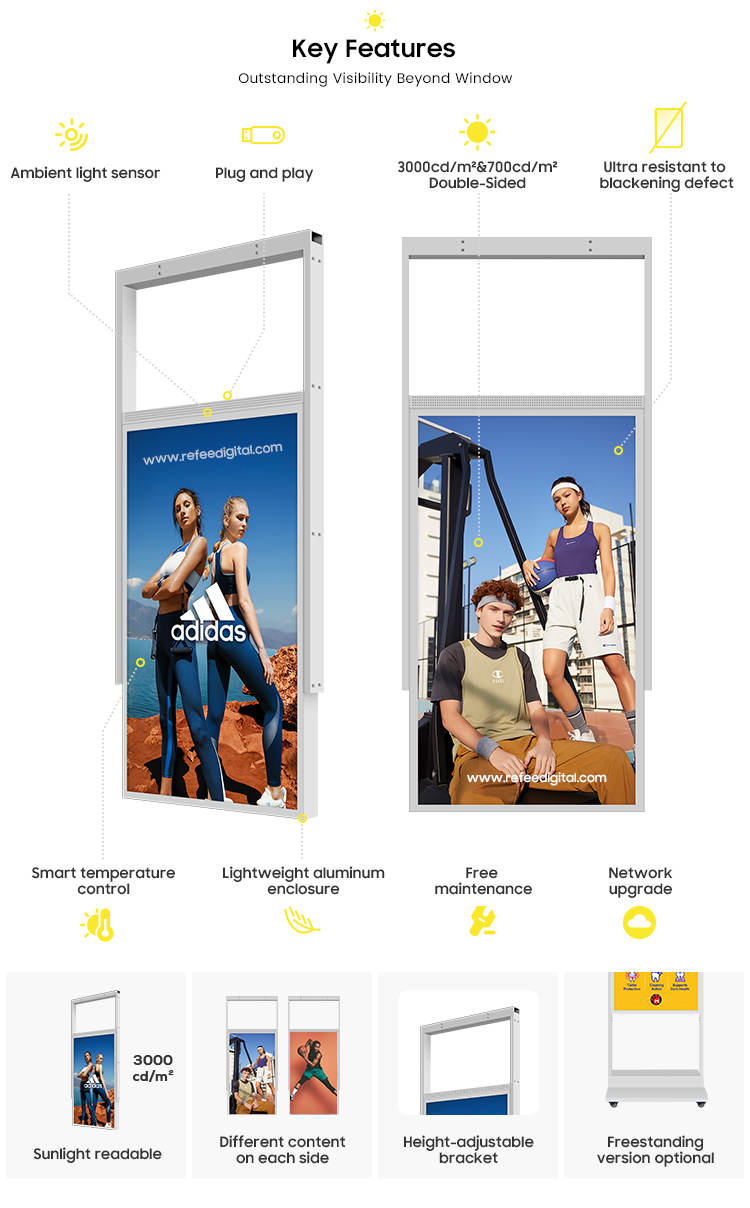 Buy Standard Quality China Wholesale Indoor Window Display Double Sided ...