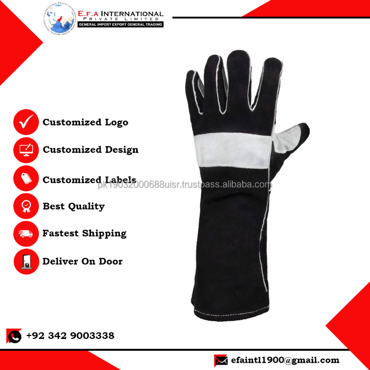 Buy Wholesale Pakistan Heavy Duty Goatskin Leather Tpr Impact Oilfield ...