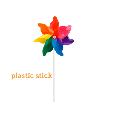 Manufacturer 7 Blades Rainbow Plastic Pinwheel Toy Wind Spinners Party ...