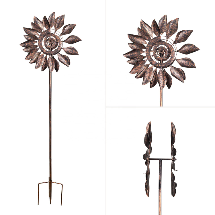 Buy Wholesale China Antique Copper Metal Sun Wind Spinners Rotary ...