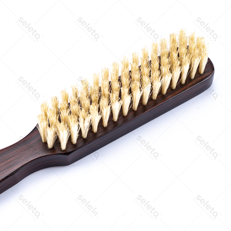 Wholesale Barber Natural Wooden Hair Comb And Brushes Shaving Beard Grooming Brush For Men ...