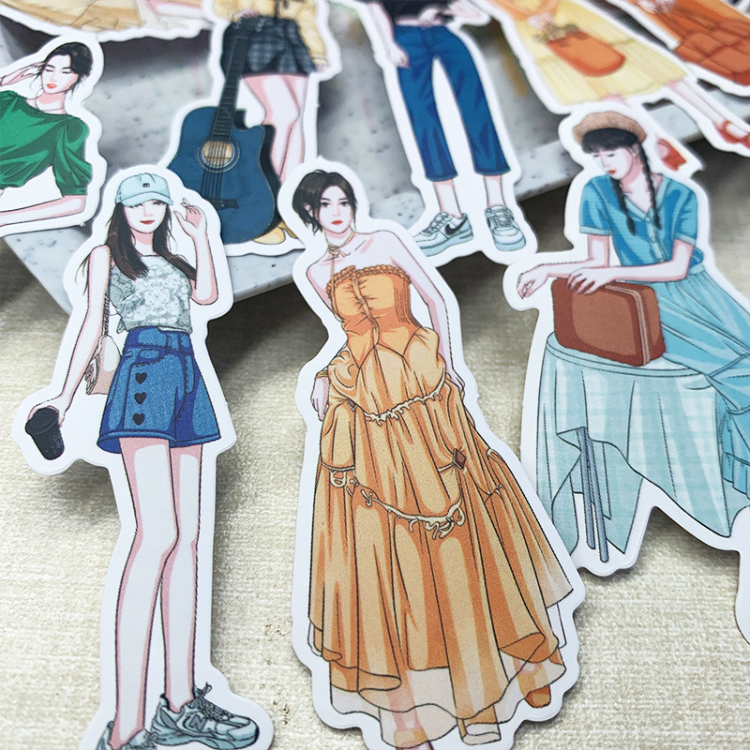 Buy Wholesale China New Fashion Wear Girl Material Sticker Diary Album ...