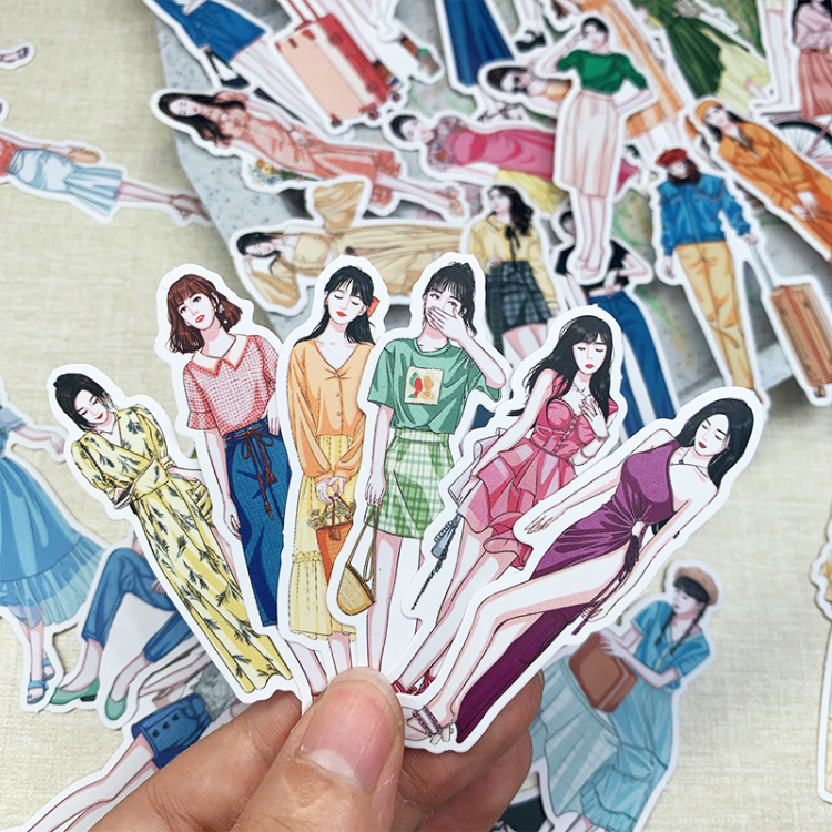 Buy Wholesale China New Fashion Wear Girl Material Sticker Diary Album ...