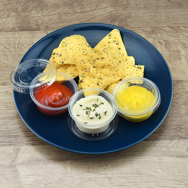 4oz Jello Shot Cups Condiment Pudding Cups Sauce Dipping Salad Dressing ...