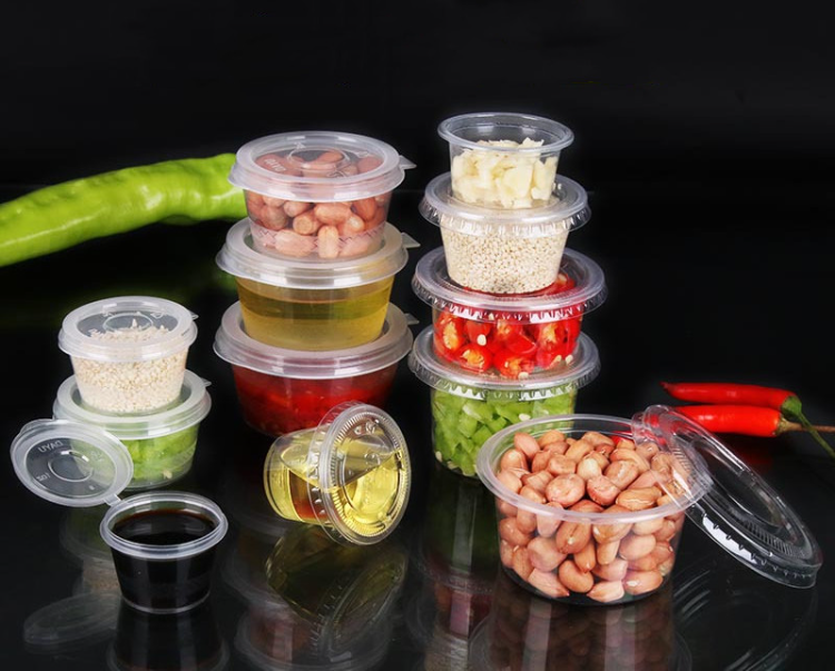4oz Jello Shot Cups Condiment Pudding Cups Sauce Dipping Salad Dressing ...