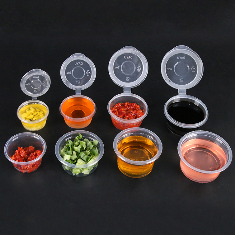 4oz Jello Shot Cups Condiment Pudding Cups Sauce Dipping Salad Dressing ...