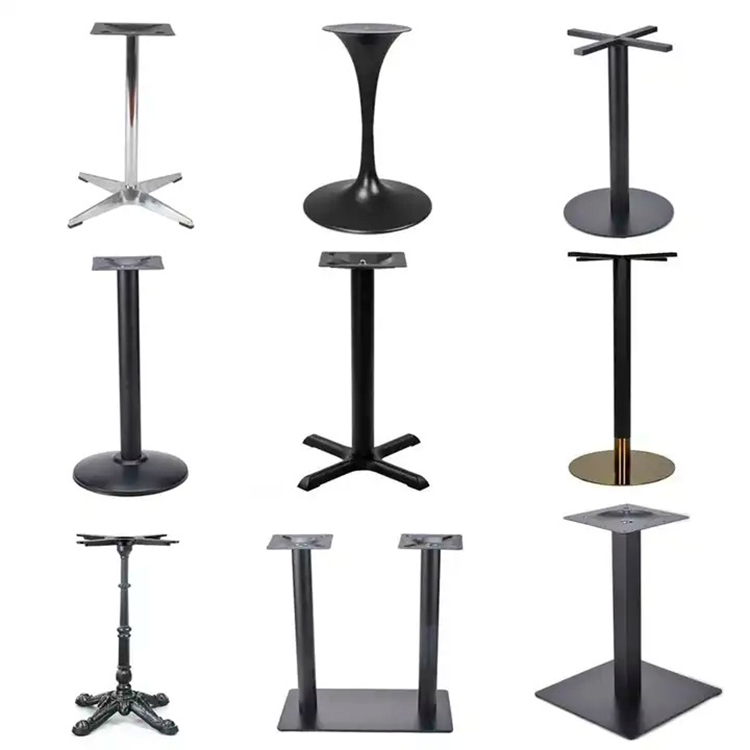 Bar Pedestal Base Table Leg Tulip Center Cast Iron Black Dining Metal ...