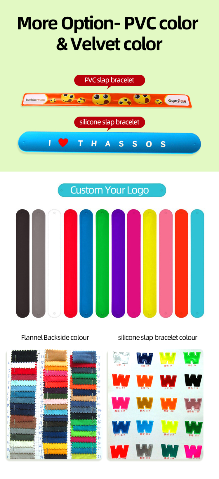 Buy Wholesale China Large Silicone Slap Bracelet Band Friendship 2 Pack ...