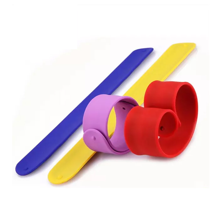 Slap Bracelet Custom Printed Silicone Pvc Slap Band Wristband - China ...