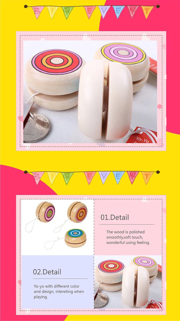 Customized Animal Children's Puzzle Cartoon Fancy Yo-yos, Wooden ...