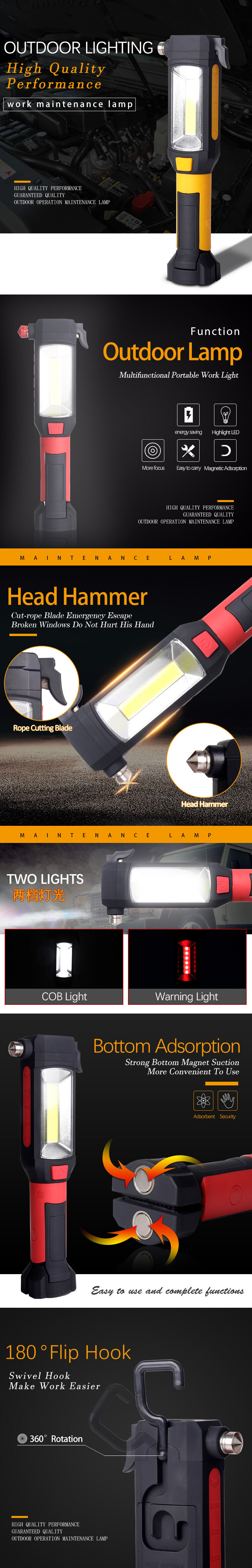 Buy Wholesale China New Ultra Bright 3w Cob Portable Worklight ...