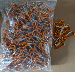 80mm D Shaped Climbing Clips With Swivel Snap Hook For Outdoor ...