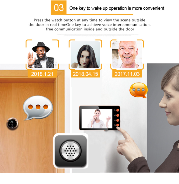 Buy Wholesale China 4.5inch Camera 3600mah Motion Detection Music ...