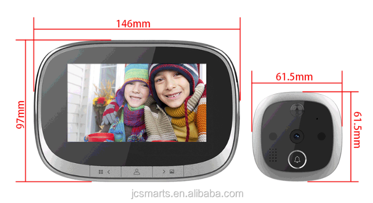 Exitec Digital Door Viewer Magic Eye Door Fisheye Camera With Ir ...