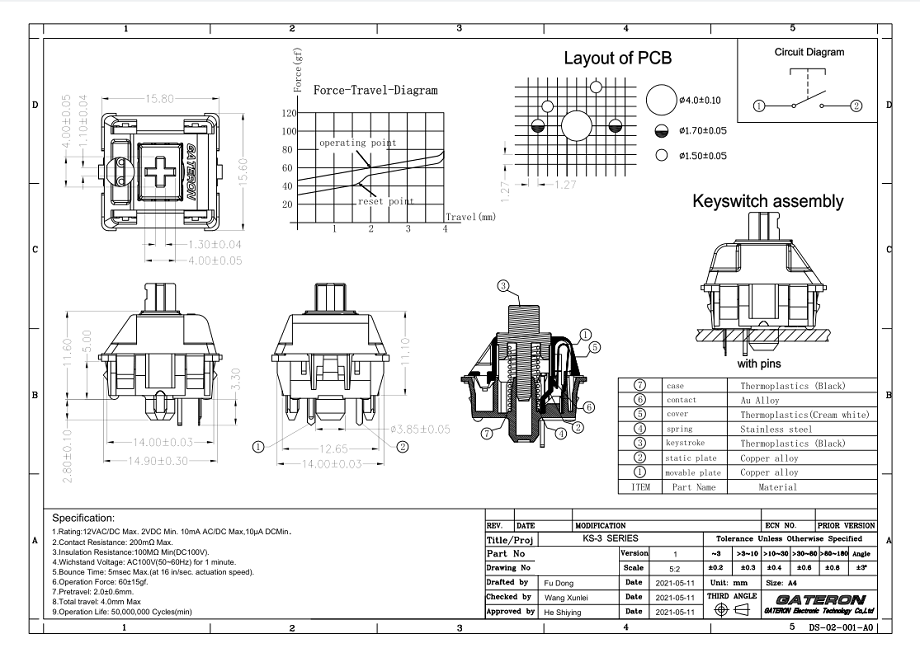 Buy Wholesale China Gateron Factory Price Ks-3x Keyboard Switch Mx ...