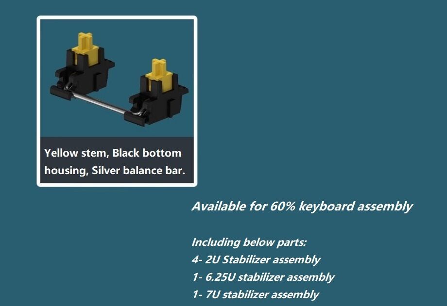 Buy Wholesale China Gateron Manufacturer Plate Mounted V2 Stabilizer ...