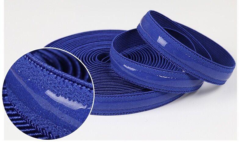 Colorful 10mm Non-slip Silicone Elastic Band 3mm Silicone Coating ...