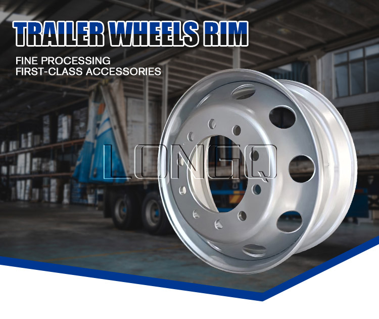 Longq Top Quality 7.5-22.5/8.25-22.5/9.0-22.5 Commercial Truck Wheels ...