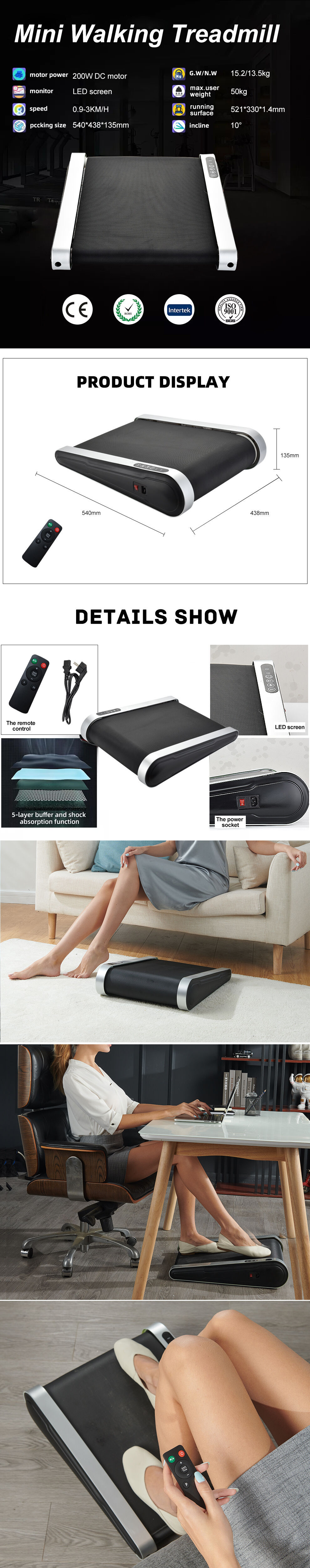 Bulk Buy China Wholesale Walking Pad Machine Sitting Electric Mini ...