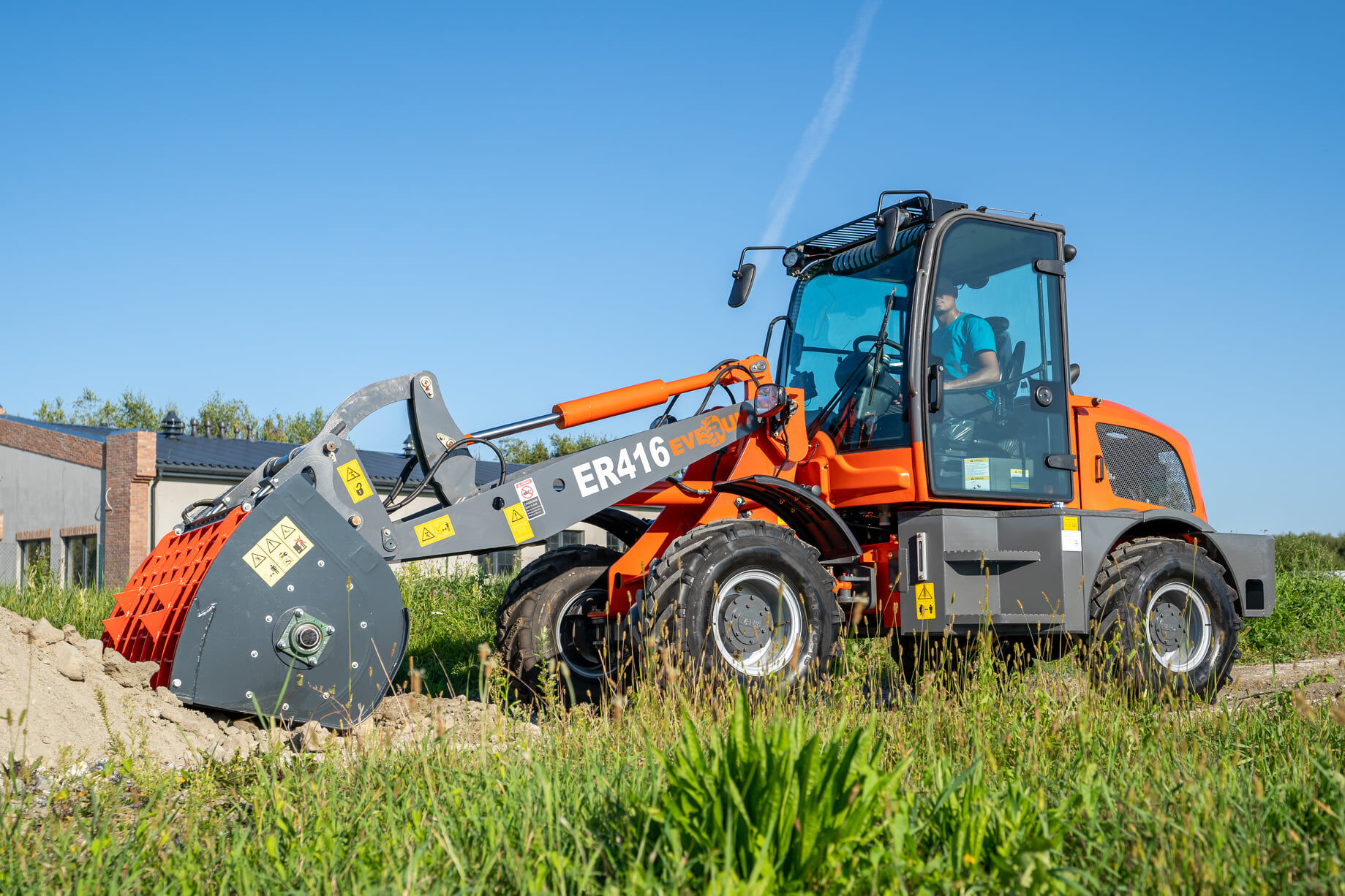 New Design Er416 1.6ton Small Wheel Loader Mini Loader With New ...