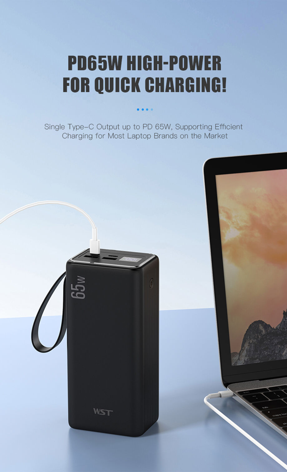 Buy Wholesale China Wst 2023 New Arrivals 65w Power Bank Pd Scp Fast ...