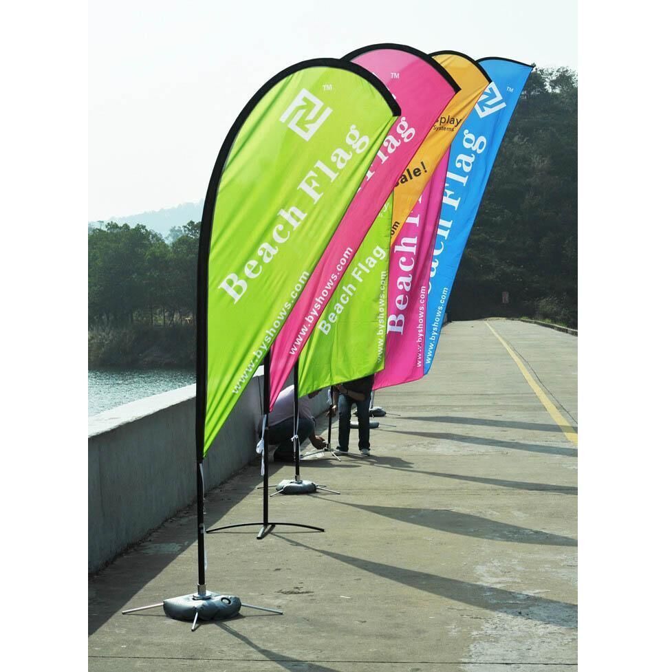 Bendera Tetesan Air Mata Untuk Iklan, Spanduk Bendera Pantai, Bendera ...
