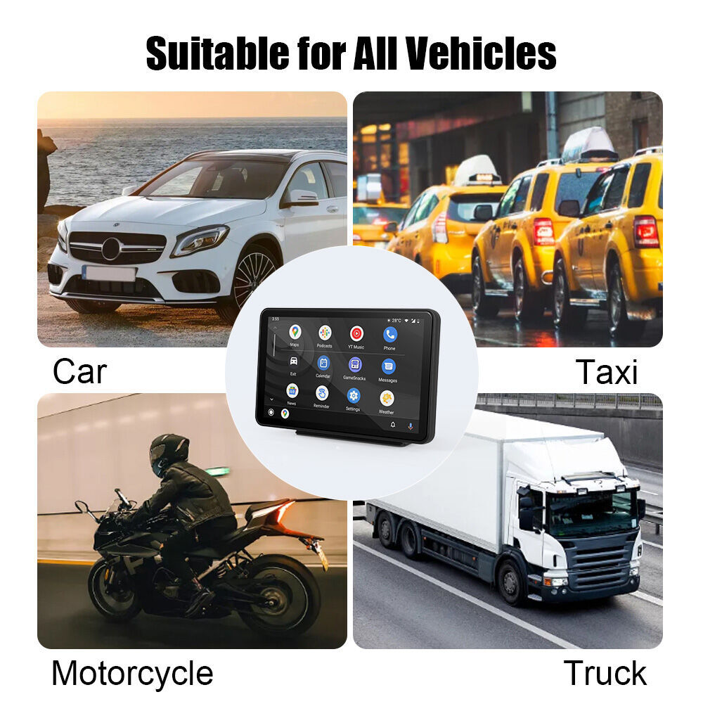 Carabc 7 Inch Screen Wireless Smart Screen Carplay Gps Navigation ...