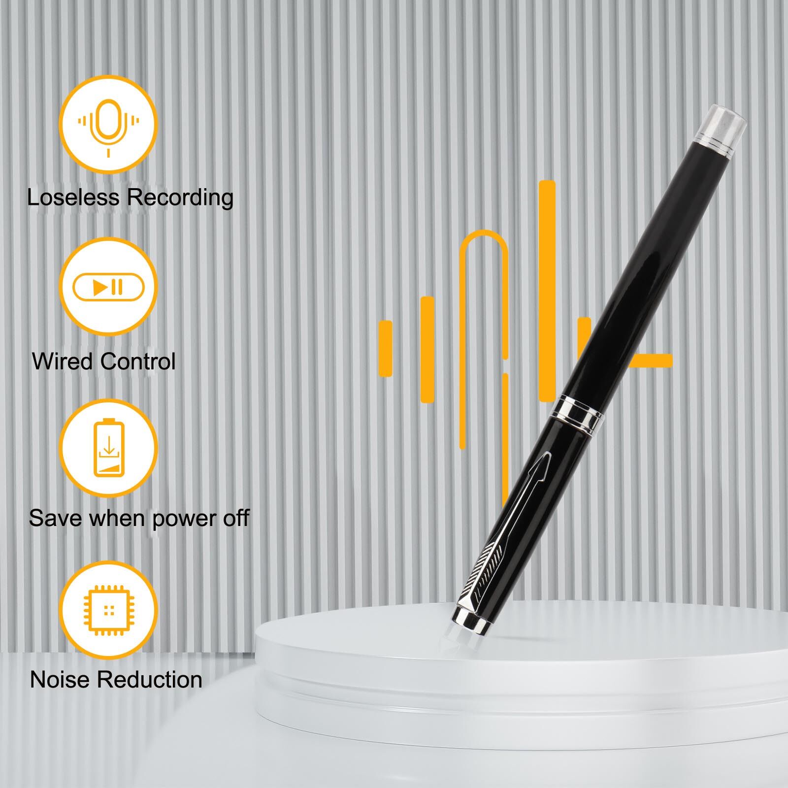 Custom Digital Voice Recorder Pen 32gb- Mini Audio Sound Recording ...