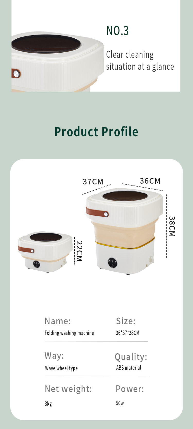 Wholesale High Quality 18l Portable Foldable Manual Mini Washing ...