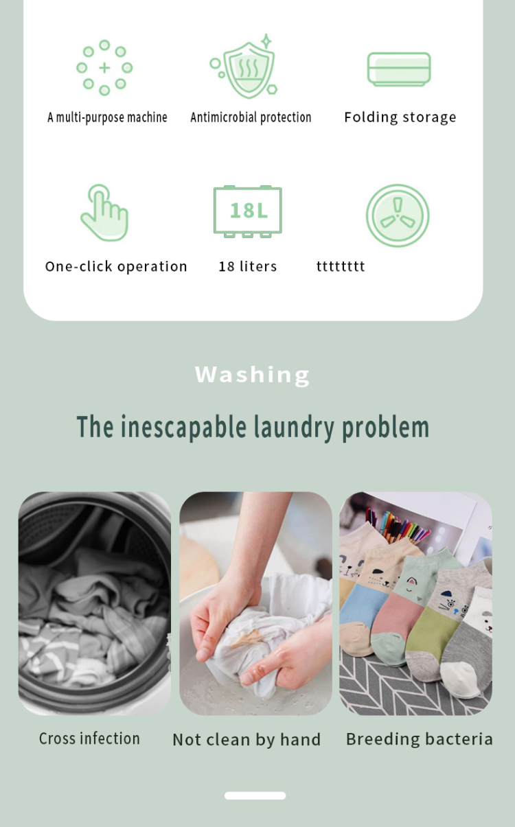 Wholesale High Quality 18l Portable Foldable Manual Mini Washing ...