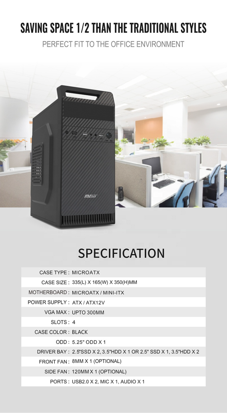 Buy Wholesale China Pc Compute Itx Atx Server Case Black Usb Audio ...