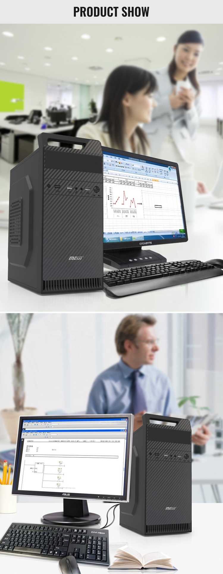 Buy Wholesale China Pc Compute Itx Atx Server Case Black Usb Audio ...