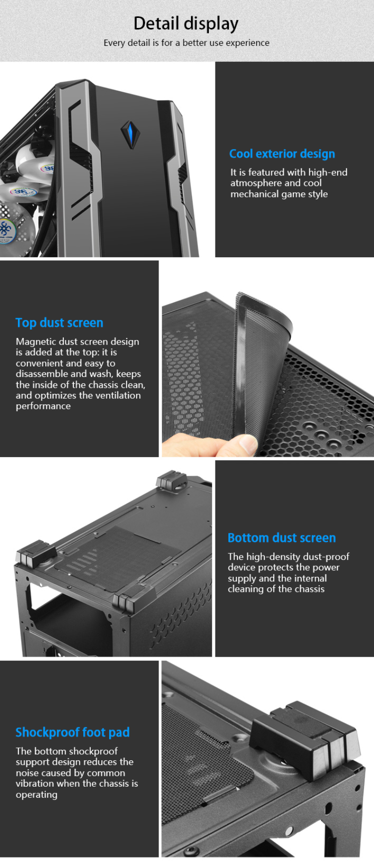 Buy Wholesale China High Quality Atx Computer Case Full Tower Cabinet ...