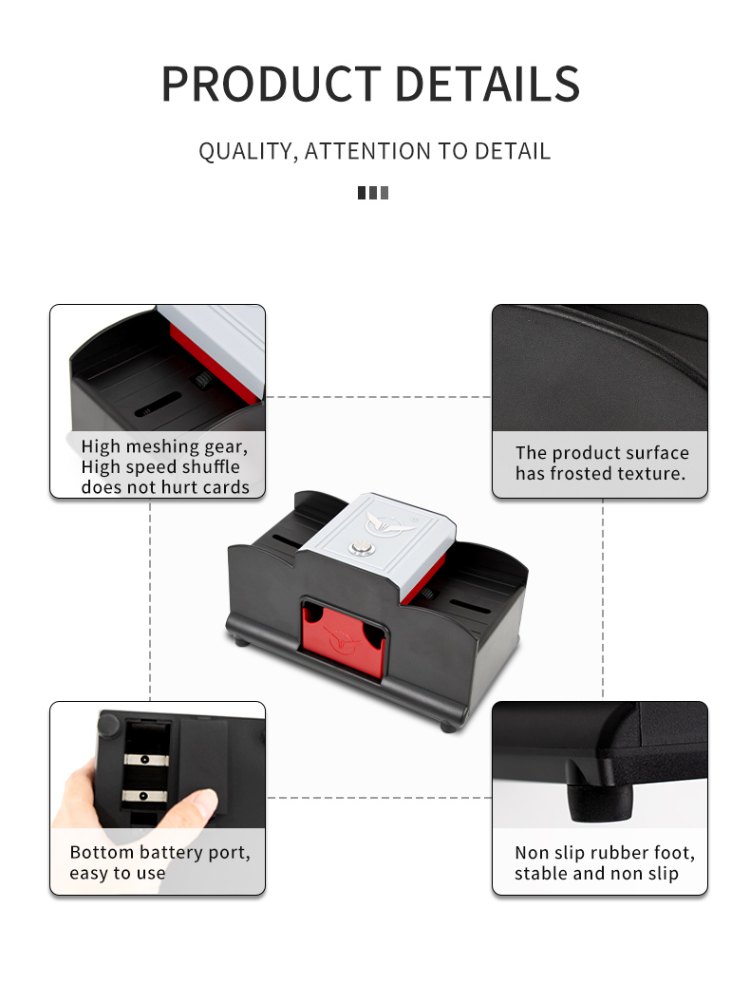 Yh New Design Casino Professional Fully Automatic 1-2 Decks Plastic ...