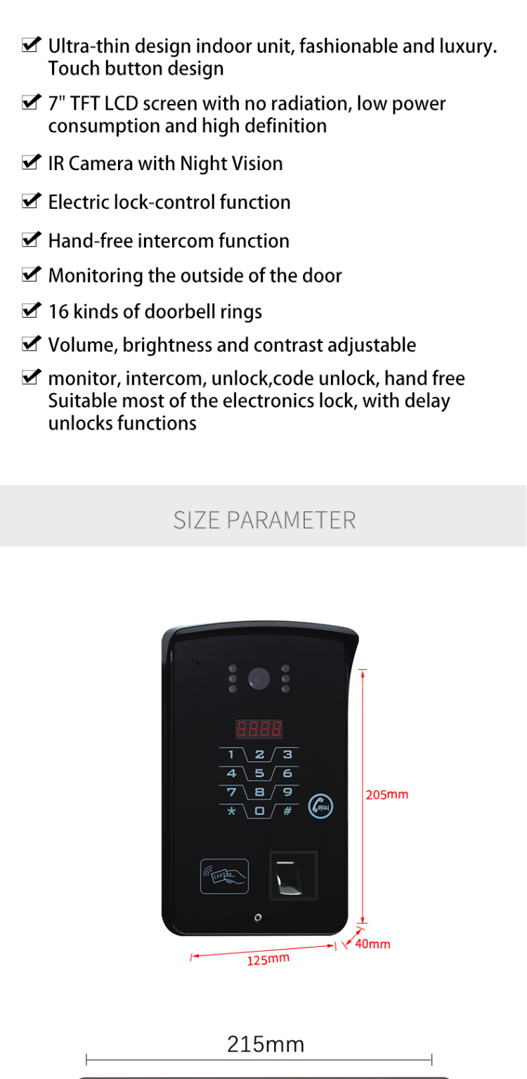 Buy Wholesale China 2022 Video Door Phone Small Building Intercom ...
