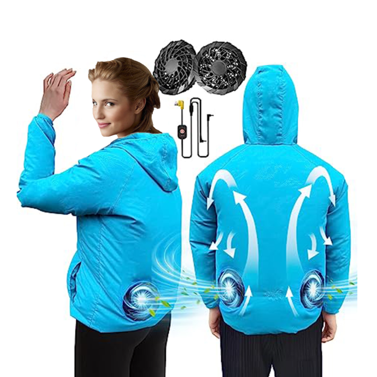 5v Usb Cooling Jacket Air Conditioner Jacket With 4 Fans Uv Resistant ...