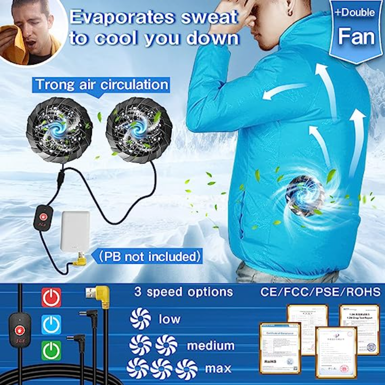 Buy Wholesale China 5v Usb Cooling Jacket Air Conditioner Jacket With 4 ...