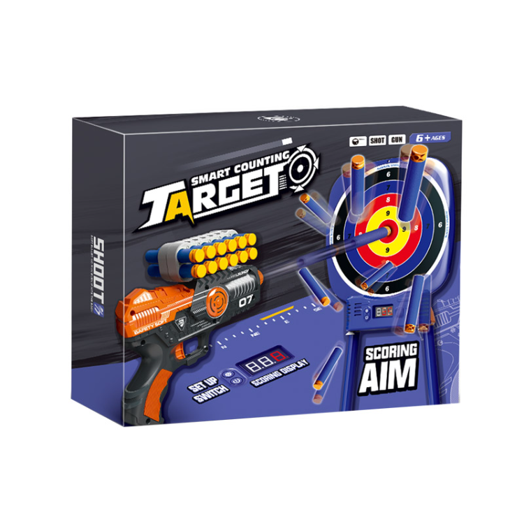 Ept Smart 2in1 Soft Bullet Foam Dart Gun Electric Digital Scoring Aim Shooting Target Game ...