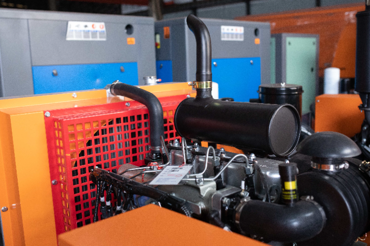 185 Cfm Mine Used Portable Diesel Engine 8 Bar 5 M3/min Screw ...