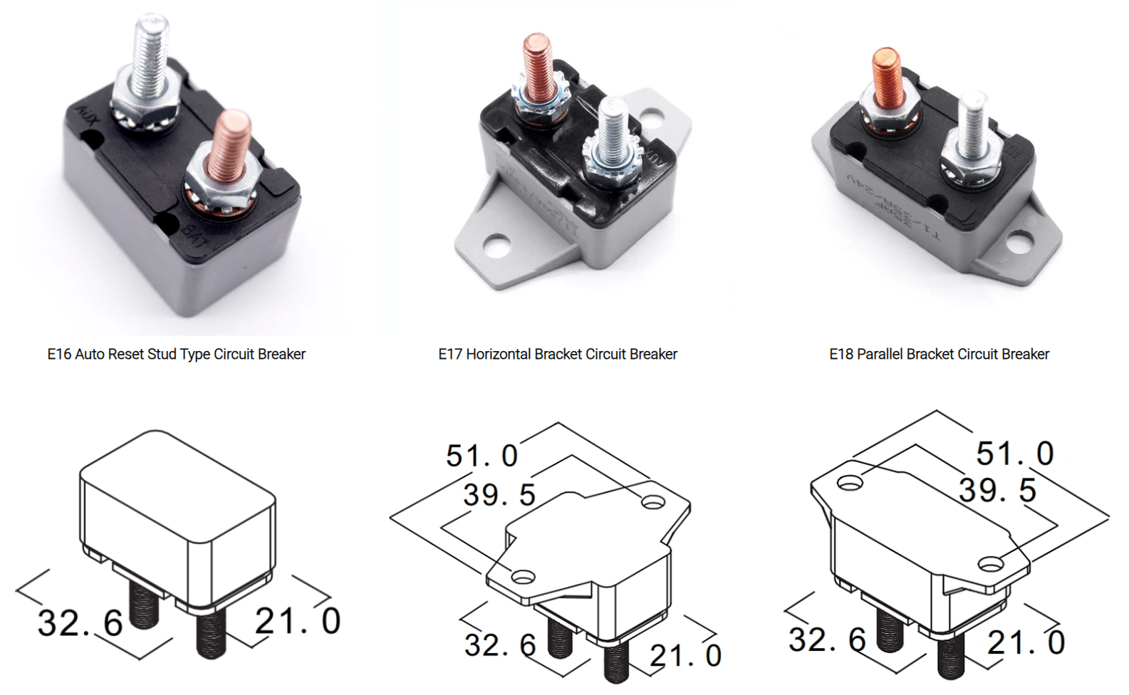 E516 E517 E518 Auto Reset Shortstop Circuit Breaker $1.4 - Wholesale China Circuit Breaker at ...