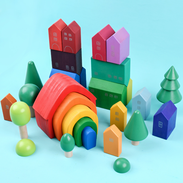 Bulk Buy China Wholesale 10-layer 12 Pcs Building Block Sets Rainbow ...
