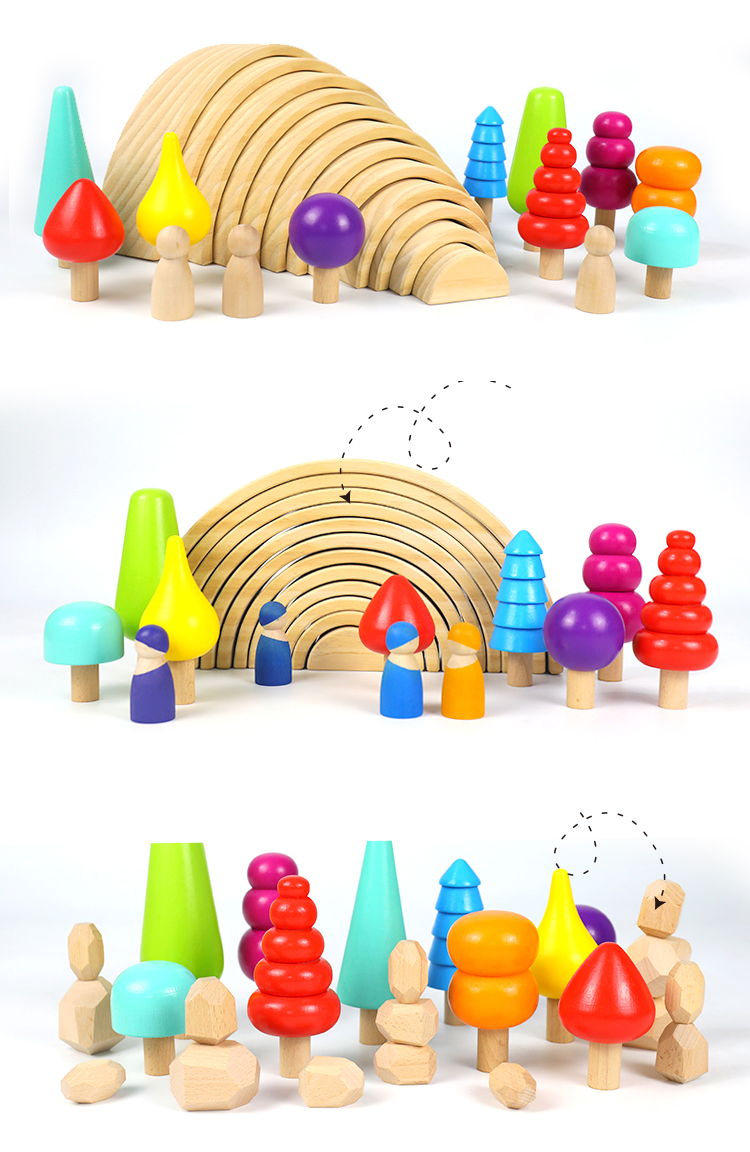Bulk Buy China Wholesale 10-layer 12 Pcs Building Block Sets Rainbow ...