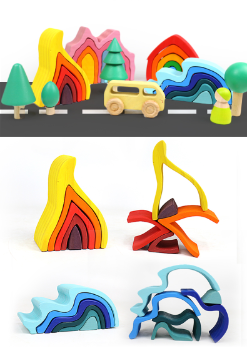 Bulk Buy China Wholesale 10-layer 12 Pcs Building Block Sets Rainbow ...