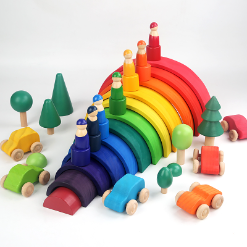 Bulk Buy China Wholesale 10-layer 12 Pcs Building Block Sets Rainbow ...