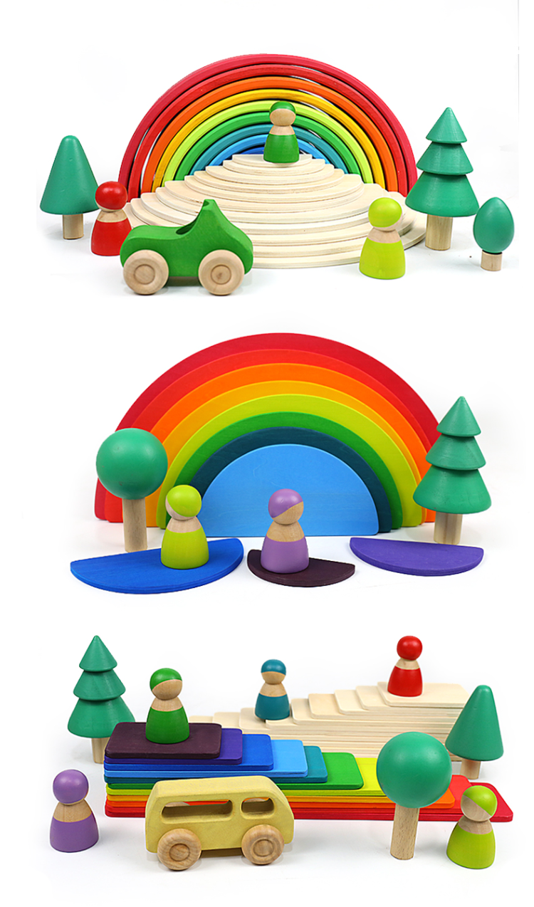 Bulk Buy China Wholesale 10-layer 12 Pcs Building Block Sets Rainbow ...