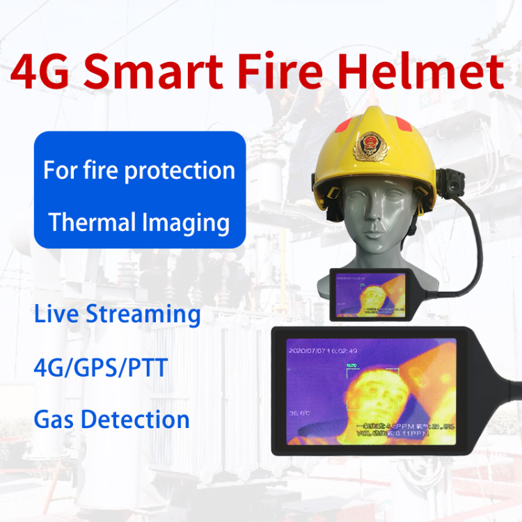 Buy Wholesale China Fire Fighter 4g Helmet With Toxic Gas Detection Gps ...