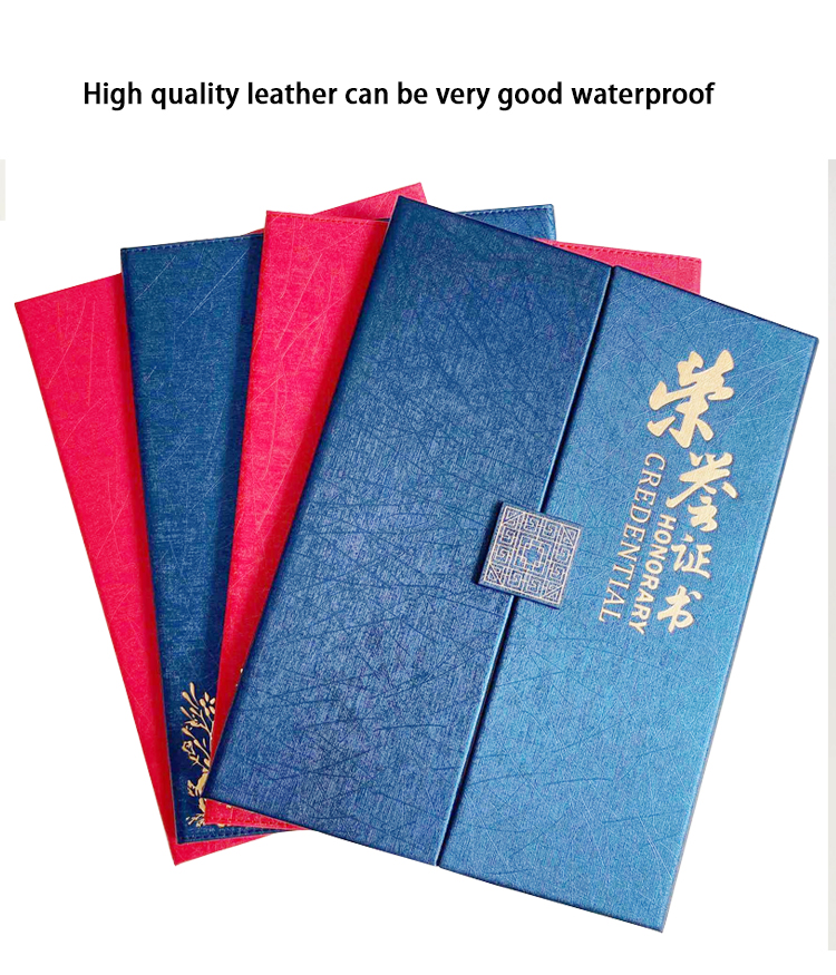 Buy Wholesale China Factory Custom Leather Trifold Certificate Holder ...