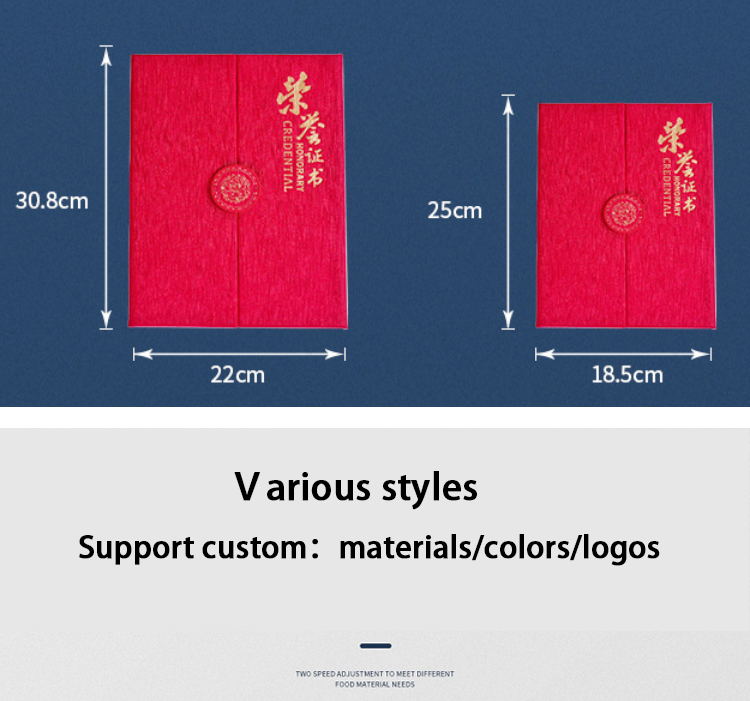 Buy Wholesale China Factory Custom Leather Trifold Certificate Holder ...