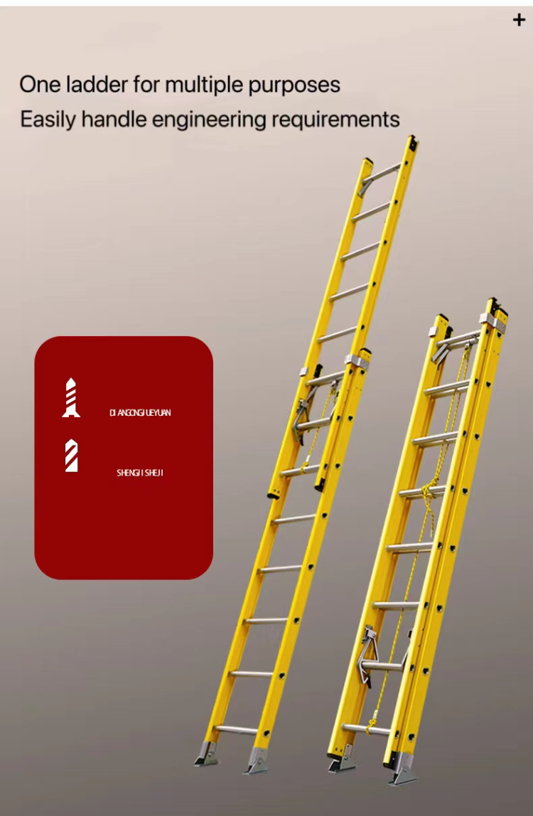 Buy Wholesale China 8 Steps 4m 2.4m Light Fiberglass Telescopic Rope ...