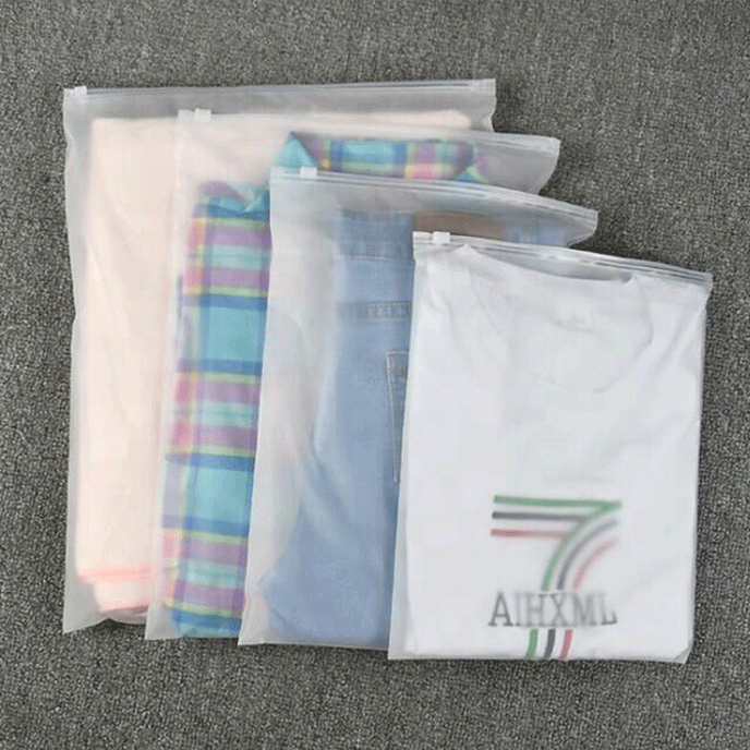 Custom Logo Plastic Poly Transparent Clear Garment Wear Packaging ...